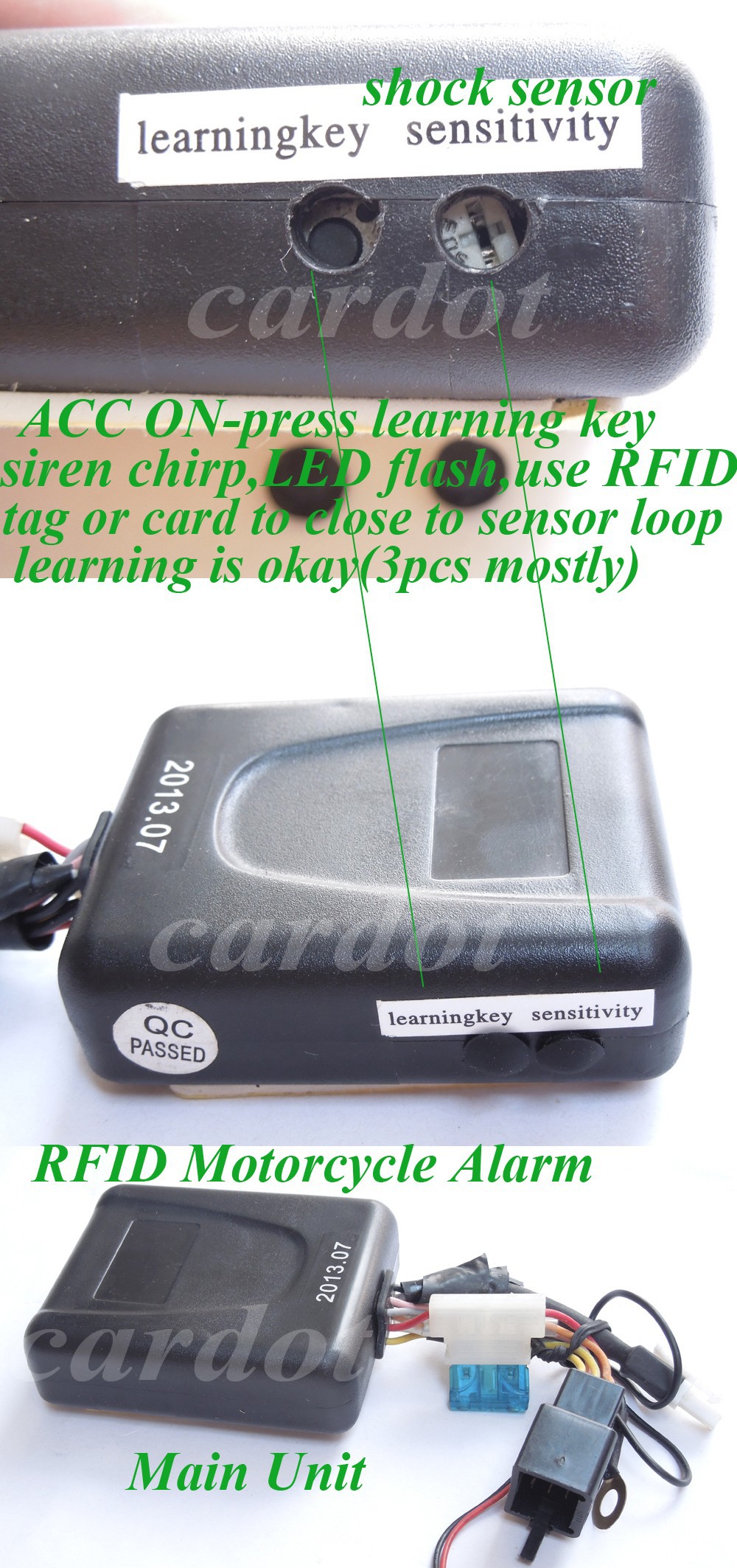 Купить RFID системы сигнализации мотоциклов с 1 тег транспондер и карты ...