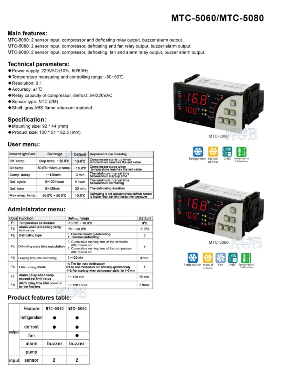 MTC-5060 Temperature Humidity Controller Machine and Temperature Indicator Controller| Alibaba.com