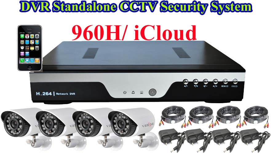Купить vanxse cctv 4ch 960h/полный d1 видеорегистратор standalone hdmi ...