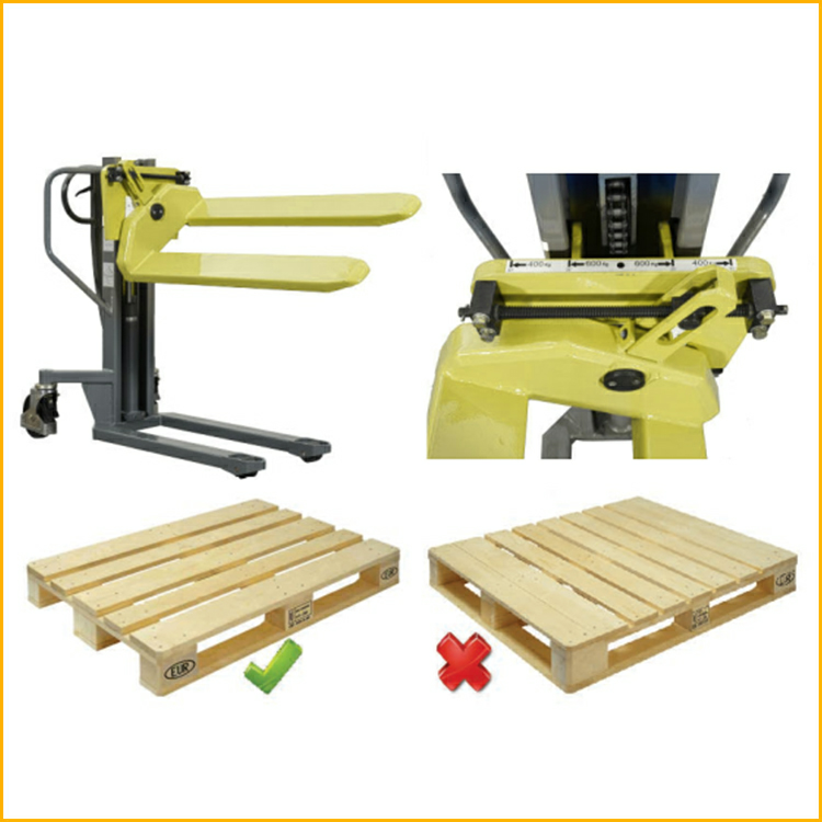 Sinolift LT0892 Manual Lateral Pallet Inverter - 800kg Capacity