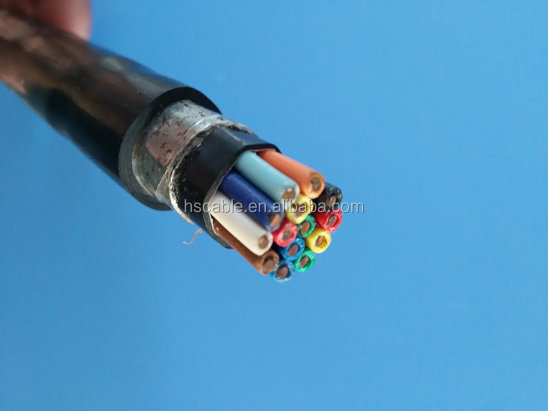 Cable de Control de ZR-KVVRP de escudo de alambre de cobre y PVC ignífugo, 450/750V, 14x1.5mm2 ...