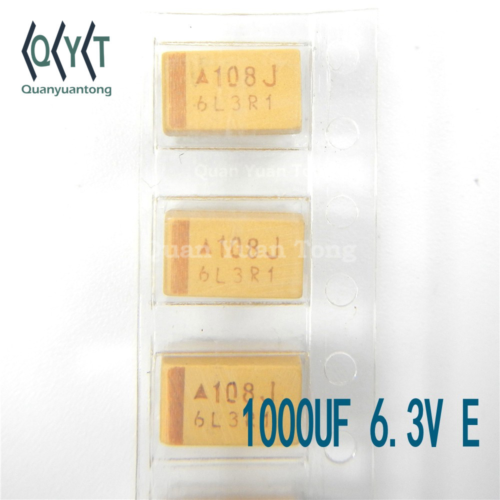 SMD 电容器 6.3 V 钽电容器 1000 uf 6.3 V 108j 6L3R1 E 型| Alibaba.com