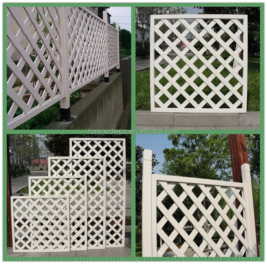 En plein air Blanc PVC Jardin Treillis Écran-Clôtures, treillis et portails-ID de produit ...