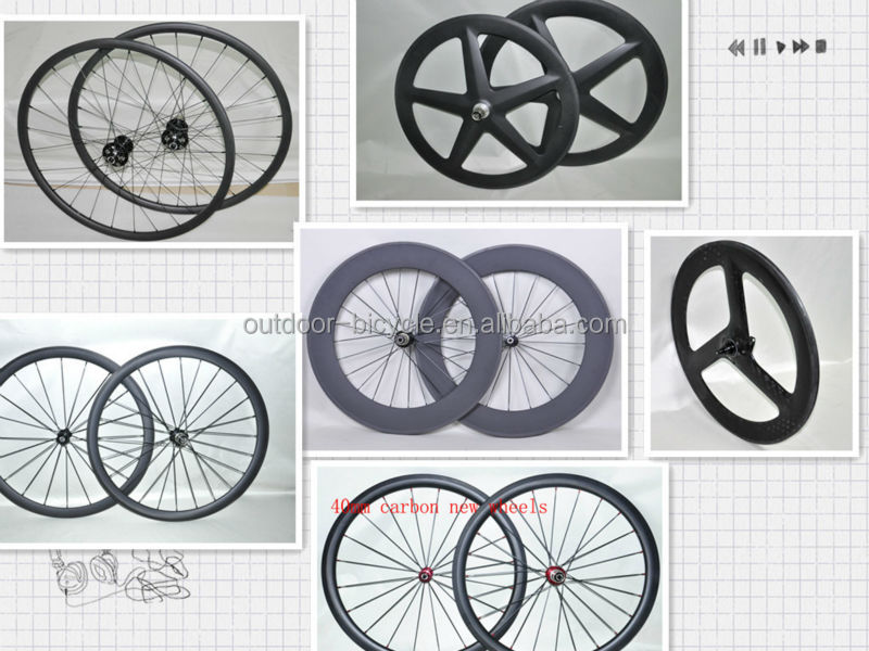 700c Carbon Wheels Front 60mm Rear 88mm Bike Wheel Carbon Clincher Wheelset with DT 350 Hub ...