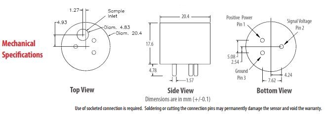 Pid-tech Evx Photoionization Detector PID Sensor - 2 Ppm Range