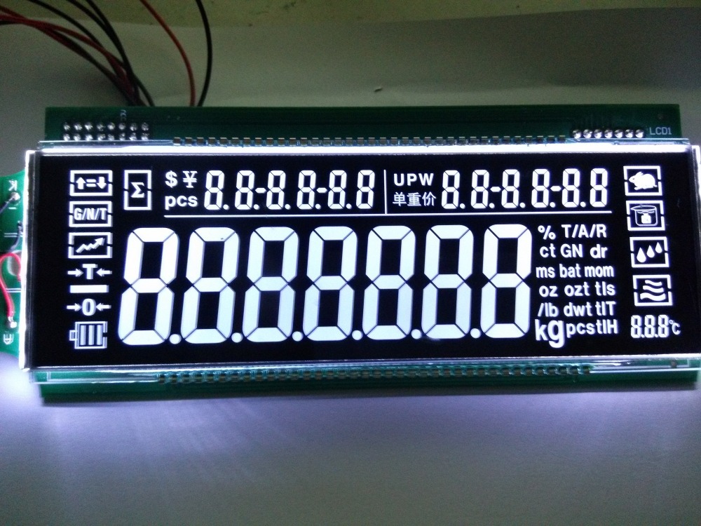 Customized Tn Negative Lcd Display With Fpc Connector - Buy Customized Tn Lcd,Tn Negative Lcd ...