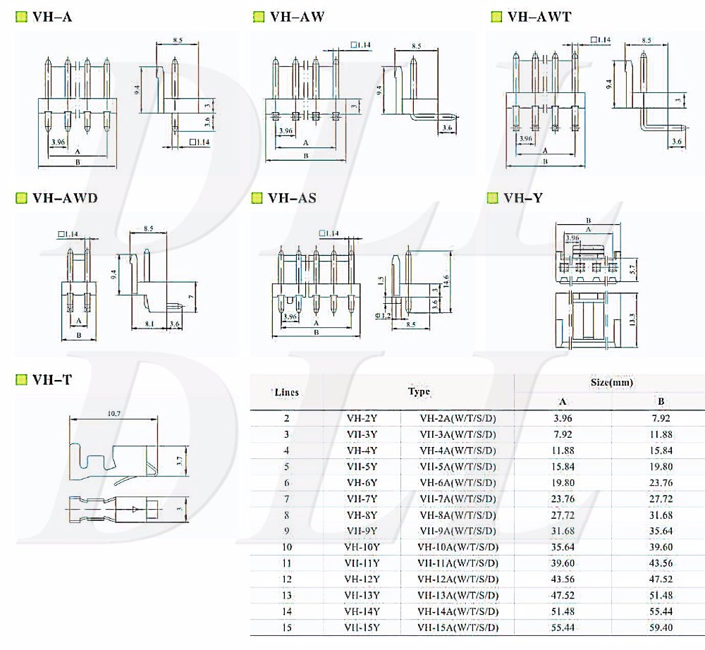 Automotive Wire Harness JST B2PS-VH B3PS-VH B4PS-VH B5PS-VH B6PS-VH (LF)(SN) Connector| Alibaba.com