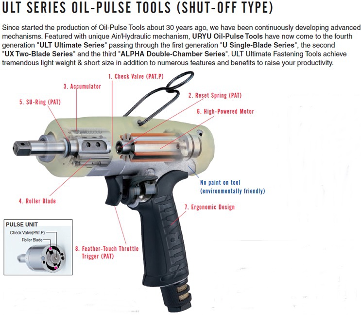 URYU SEISAKU Oil-Pulse Tools - High Performance Solutions