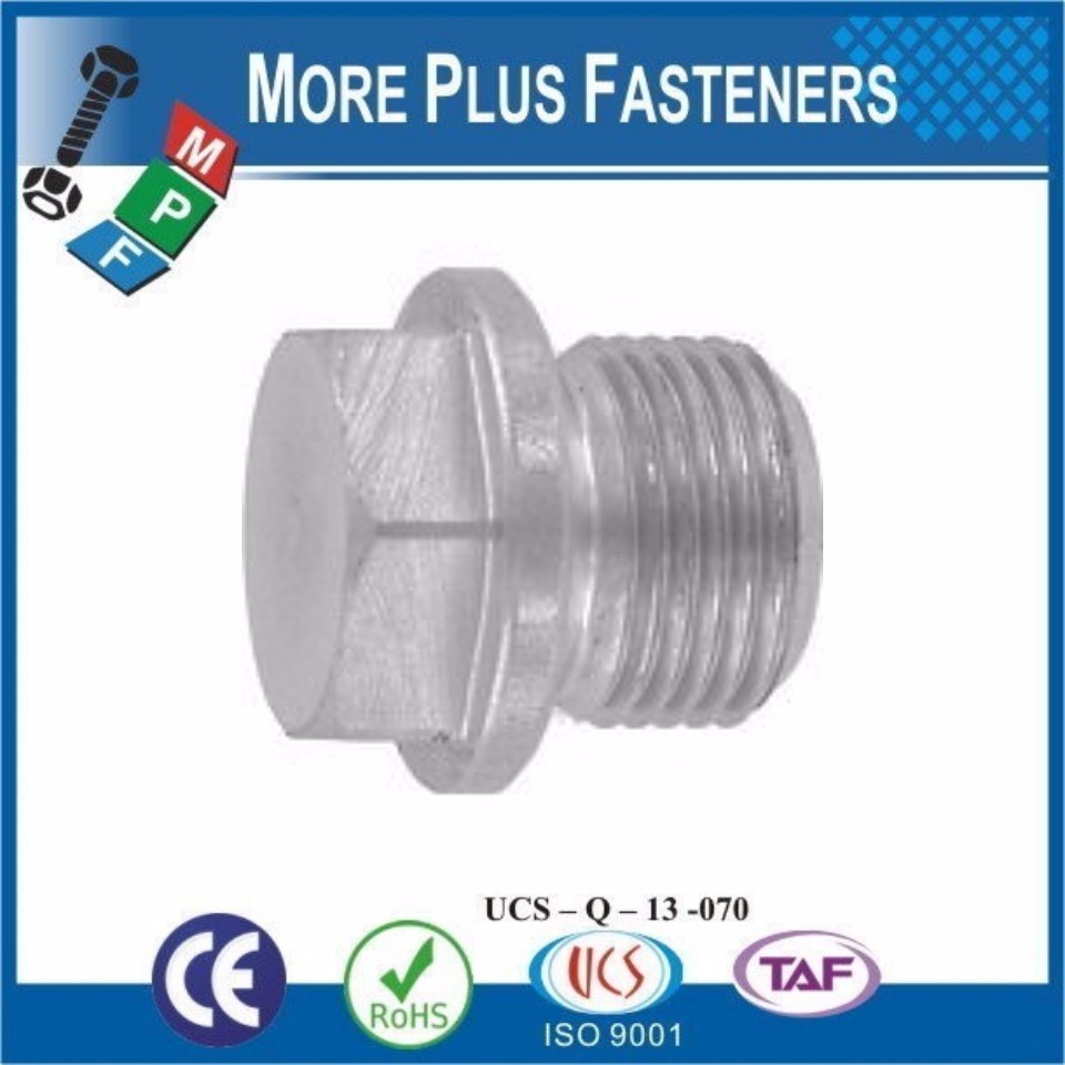 Made In Taiwan Din 910 Hexagon Head Screw Plugs Stainless Metric Drain Plug Stainless Steel ...